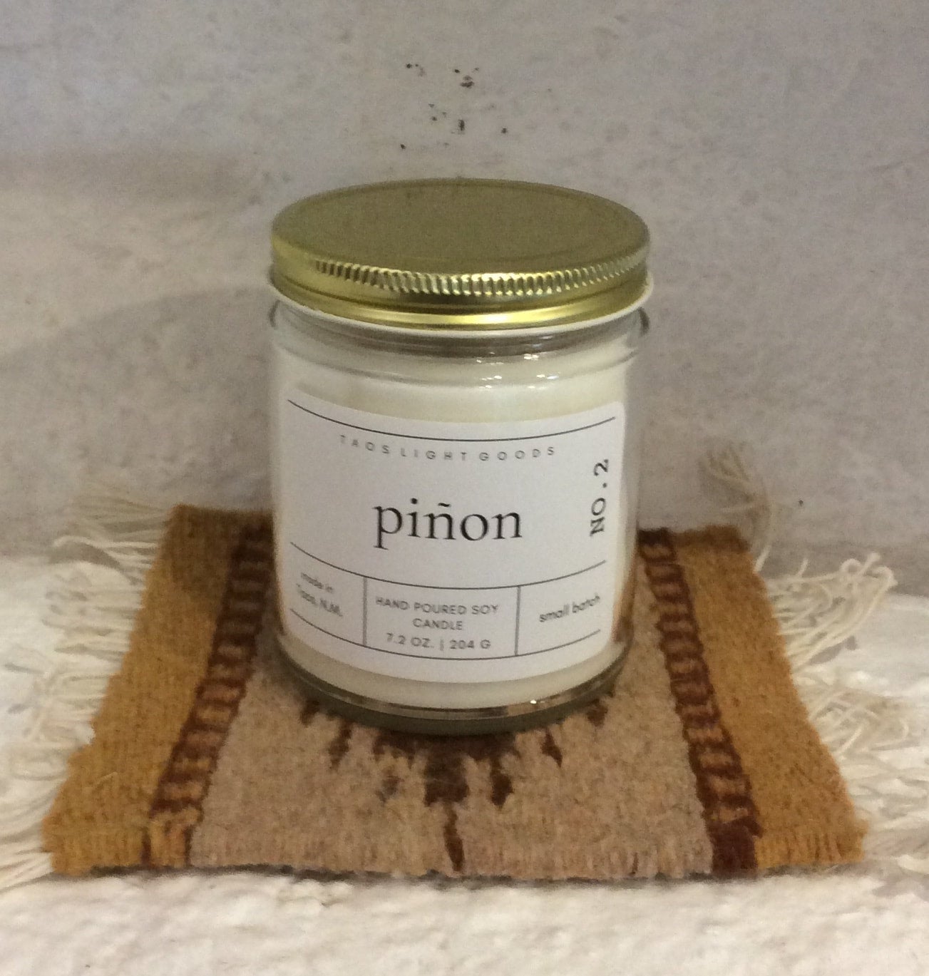 7.2 Pinon candle by Taos Light Goods | TAOS ART MUSEUM'S ONLINE STORE